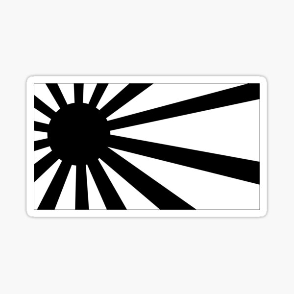 "JDM Flag BW" Sticker for Sale by estudio3e | Redbubble