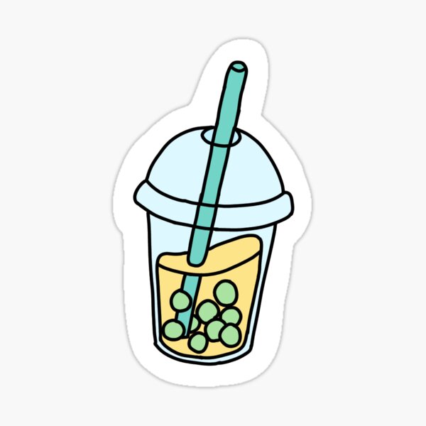 "Aesthetic Boba 3" Sticker for Sale by oakiedokie22 | Redbubble