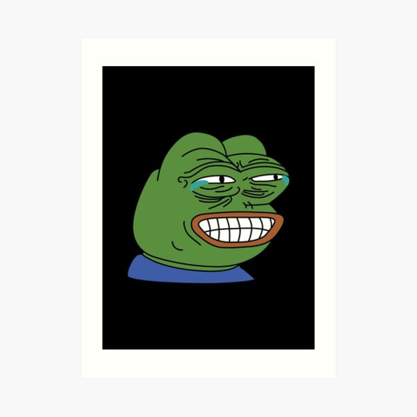 "PepeLaugh Emote High Quality" Art Print by SimplyNewDesign | Redbubble