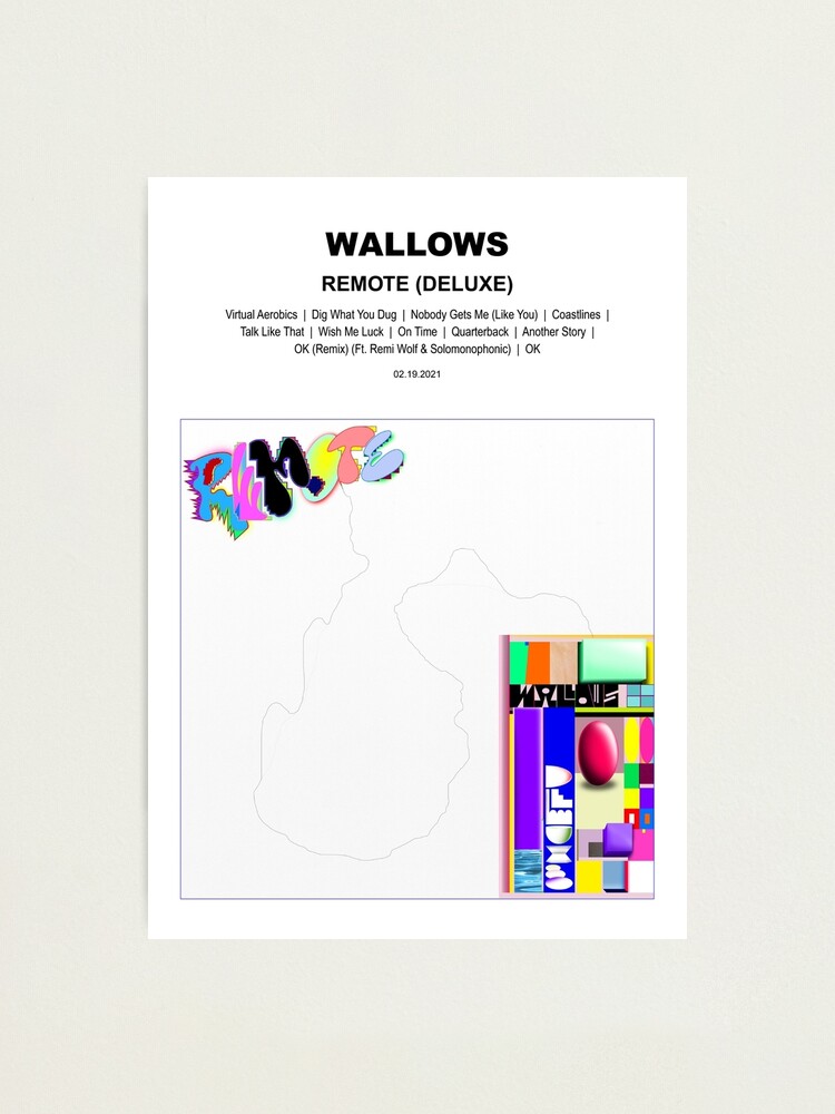 "Wallows - Remote (Deluxe) EP (2021) Music Album Cover Poster ...