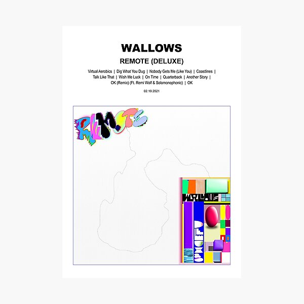 "Wallows - Remote (Deluxe) EP (2021) Music Album Cover Poster ...