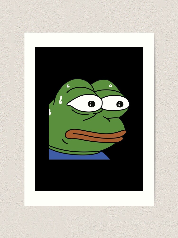 "monkaS Emote High Quality" Art Print by SimplyNewDesign | Redbubble
