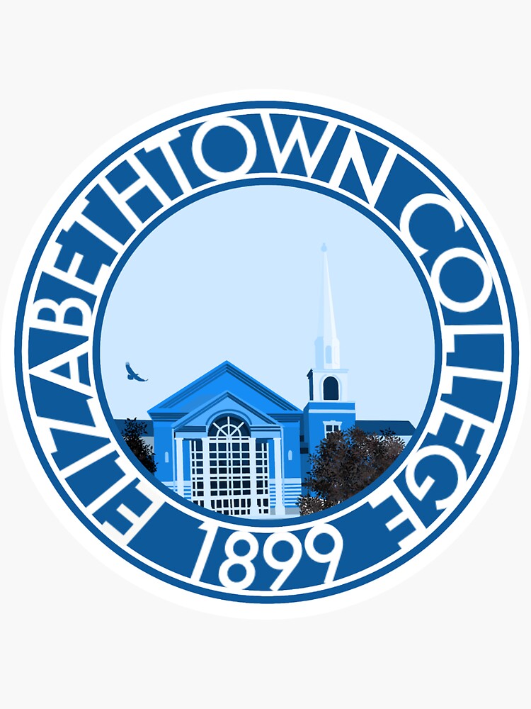 "Elizabethtown College Sticker" Sticker for Sale by nmg-design | Redbubble