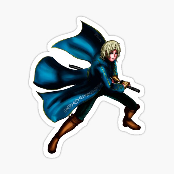 "Raiden - DMC X MGS (crossover)" Sticker for Sale by Chiharuchin ...