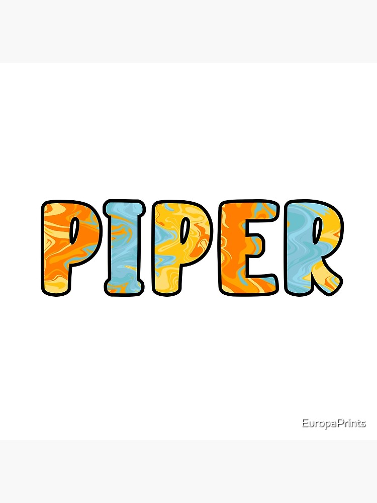 "Piper Custom Name " Photographic Print for Sale by EuropaPrints ...
