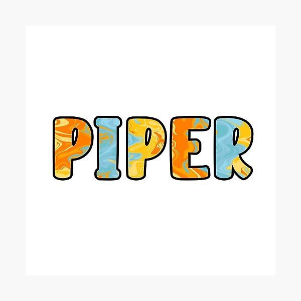 "Piper Custom Name " Photographic Print for Sale by EuropaPrints ...
