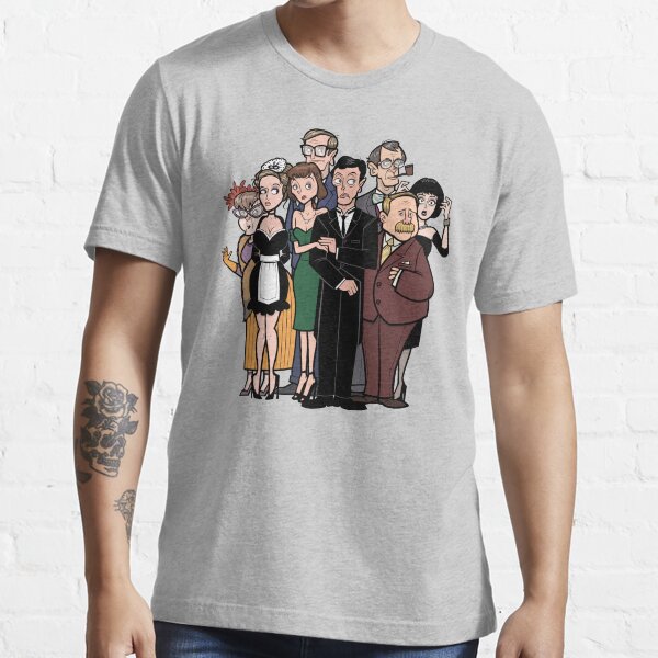 "Clue Movie Cartoon Characters" T-shirt for Sale by jublin | Redbubble ...