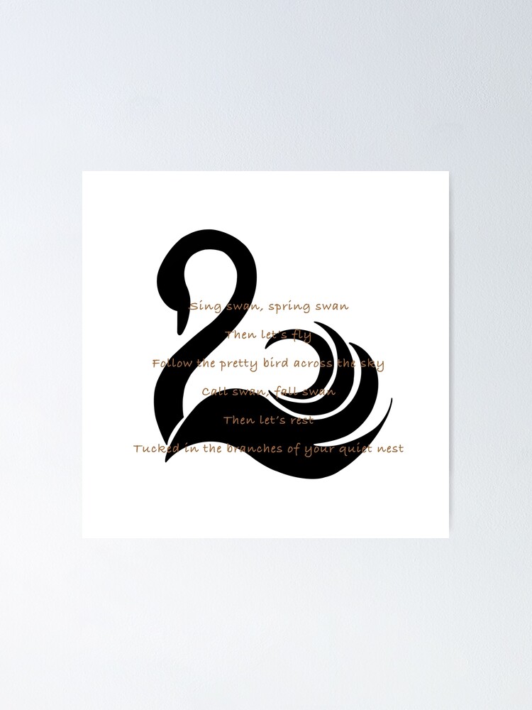 "Black Swan Poem" Poster for Sale by doodlesbyCara | Redbubble