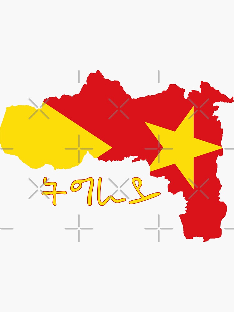 "Tigray flag map Ethiopian " Sticker for Sale by NabilJamal | Redbubble