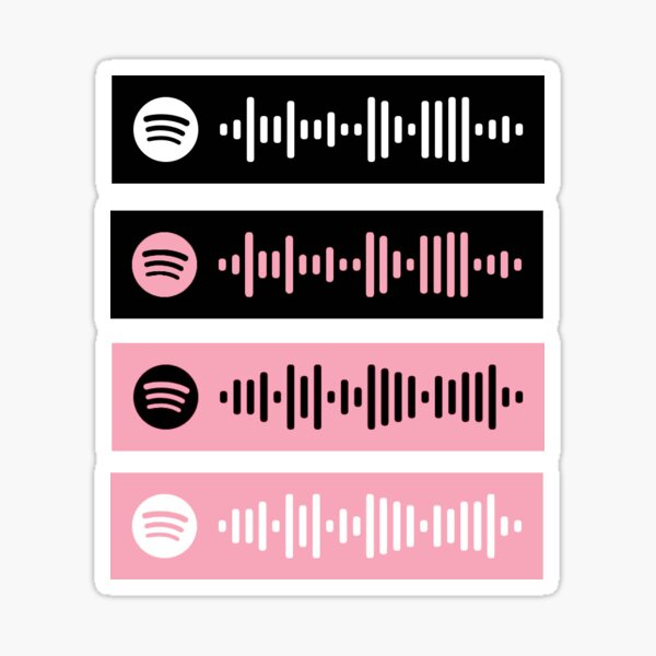 Paper Stickers Ice cream spotify sticker spotify code sticker BLACKPINK ...