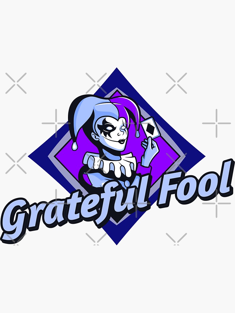 "Grateful Fool Logo" Sticker by Grateful-Fool | Redbubble