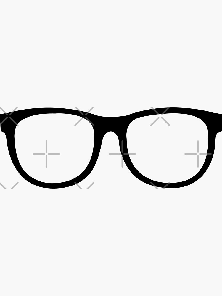 "Glasses" Sticker for Sale by designsbykay | Redbubble