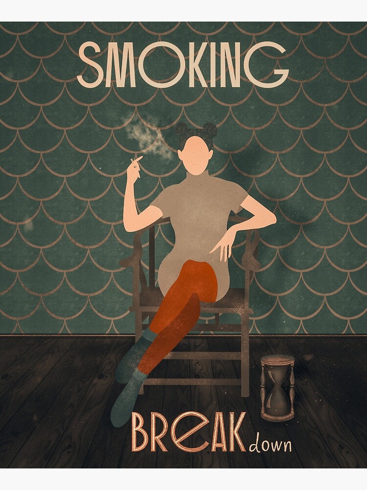 "Art Deco Smoking Poster" Poster by HannaGuru | Redbubble