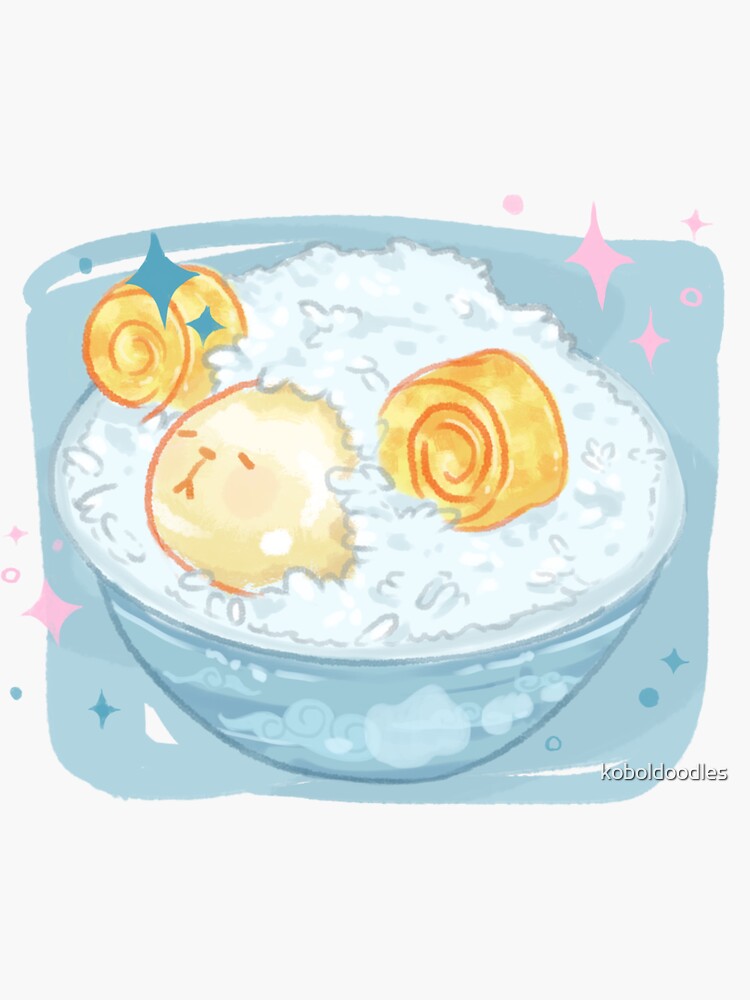 "Fluffy Sheep Rice" Sticker for Sale by koboldoodles | Redbubble