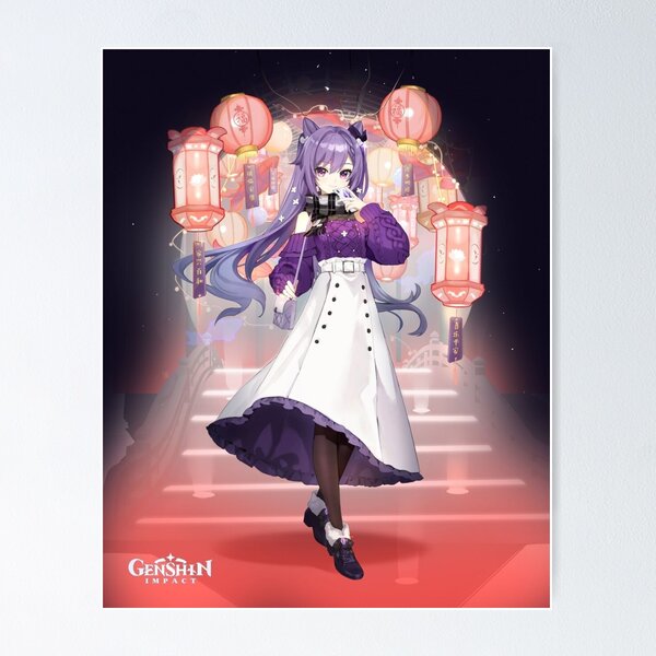 "Keqing - Genshin Impact" Poster by Aka-Hanako | Redbubble