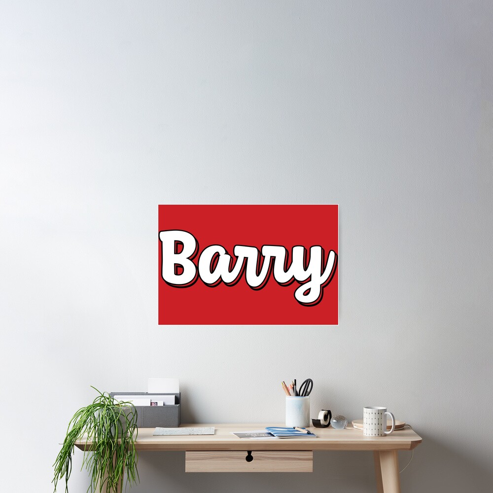 "barry university - thick cursive font" Poster for Sale by ...