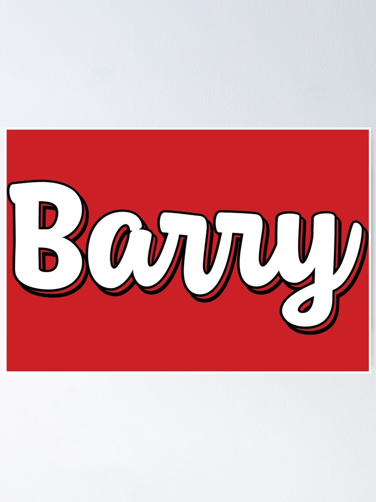 "barry university - thick cursive font" Poster by scollegestuff | Redbubble