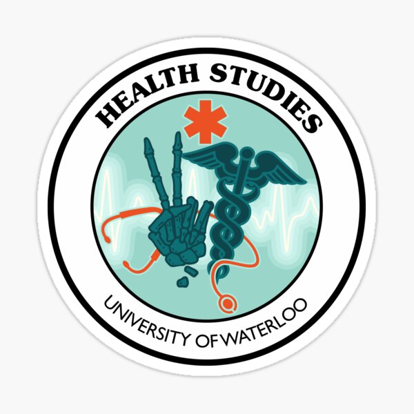 "University of waterloo health studies sticker" Sticker for Sale by ...