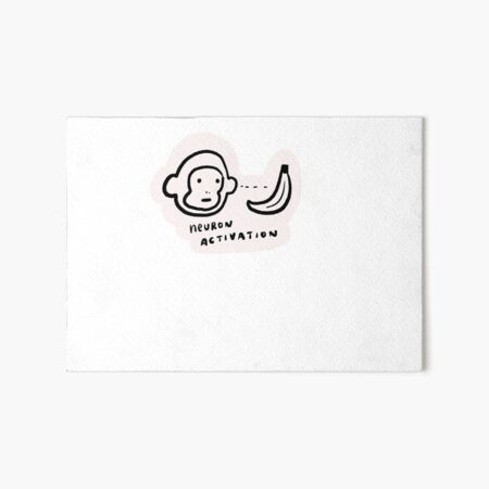"Neuron activation monkey simple minimal cute sticker" Art Board Print ...