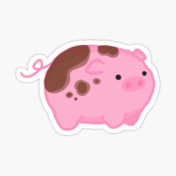 "Pig" Sticker by BadAnimalss | Redbubble