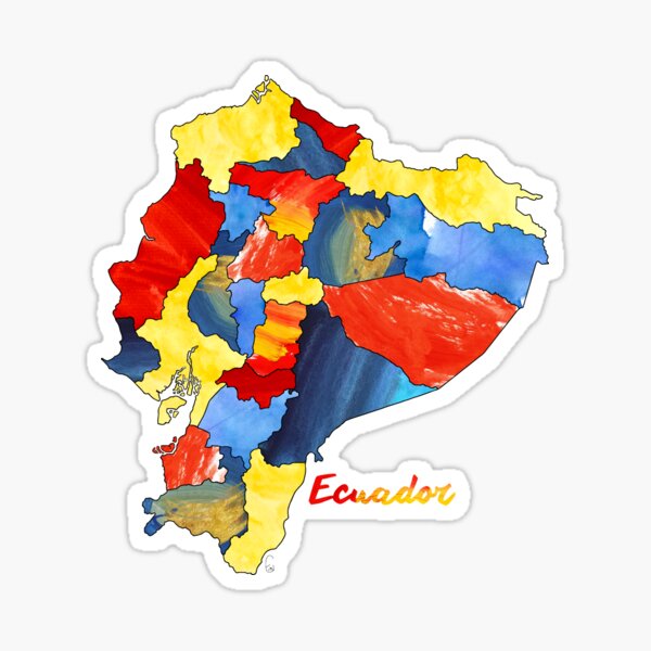 "Watercolor Countries - Ecuador" Sticker for Sale by erinmcintosh ...
