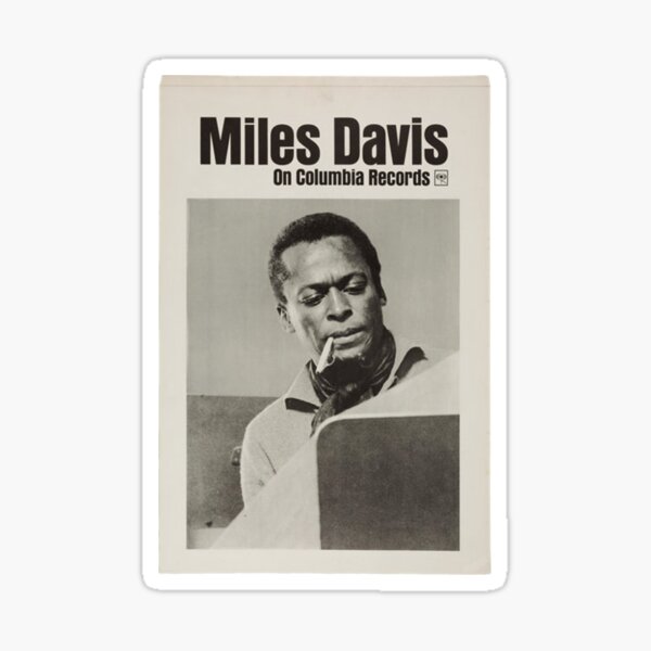 "Miles Davis Poster design" Sticker by Jonny-pearcey | Redbubble