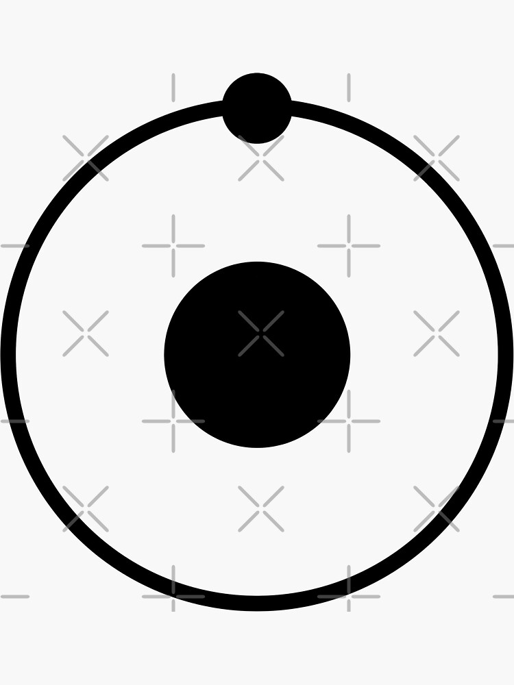 "Hydrogen" Sticker by paintedlife | Redbubble