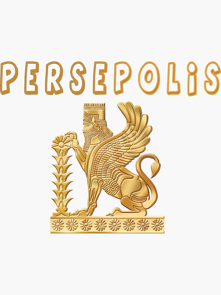"PERSEPOLIS(symbols of Persia)" Sticker for Sale by Zodiac-Mania ...