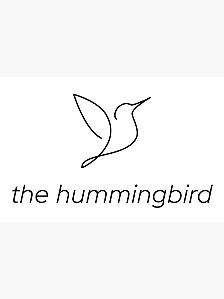 "The hummingbird, one line drawing" Photographic Print by Elis-Art ...