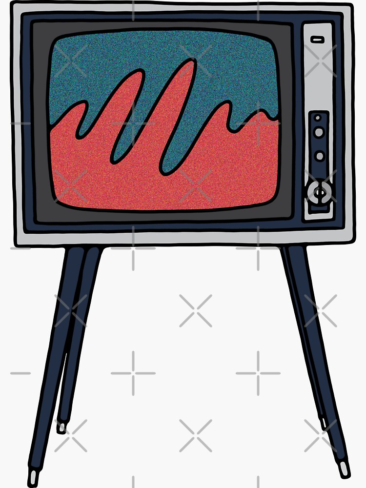"Old Fashioned Television" Sticker for Sale by murialbezanson | Redbubble