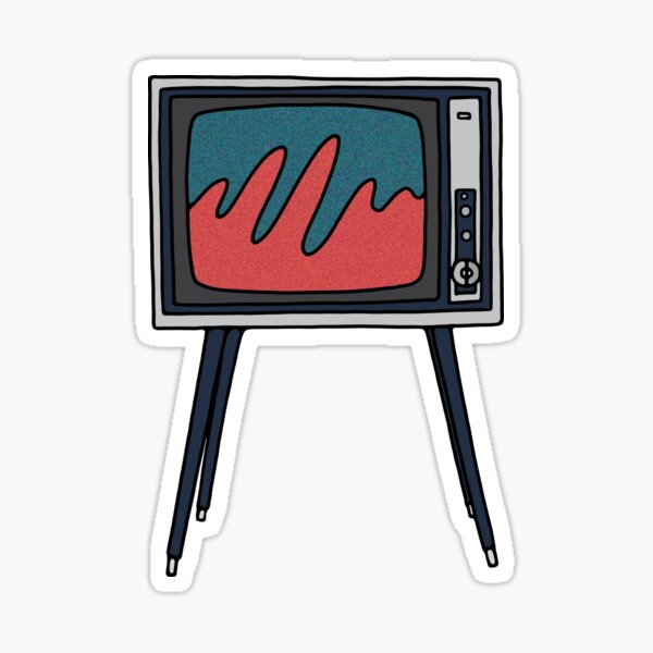 "Old Fashioned Television" Sticker for Sale by murialbezanson | Redbubble