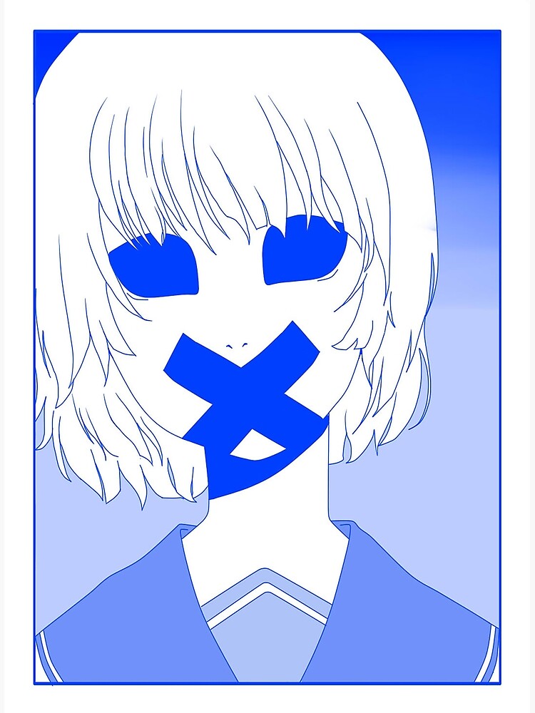 "Void Girl Blue" Poster for Sale by Rafcorail | Redbubble