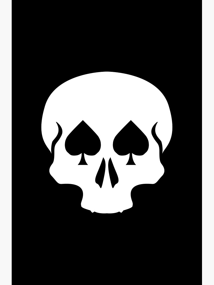 "Cool Skull Icon with Spade Eyes" Poster by dylanxh | Redbubble