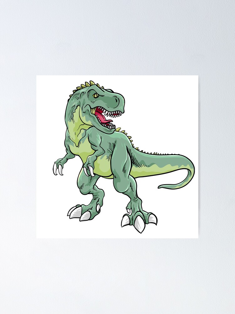 "t-Rex, Tyrannosaurus rex Illustration" Poster for Sale by ScifiCulture ...
