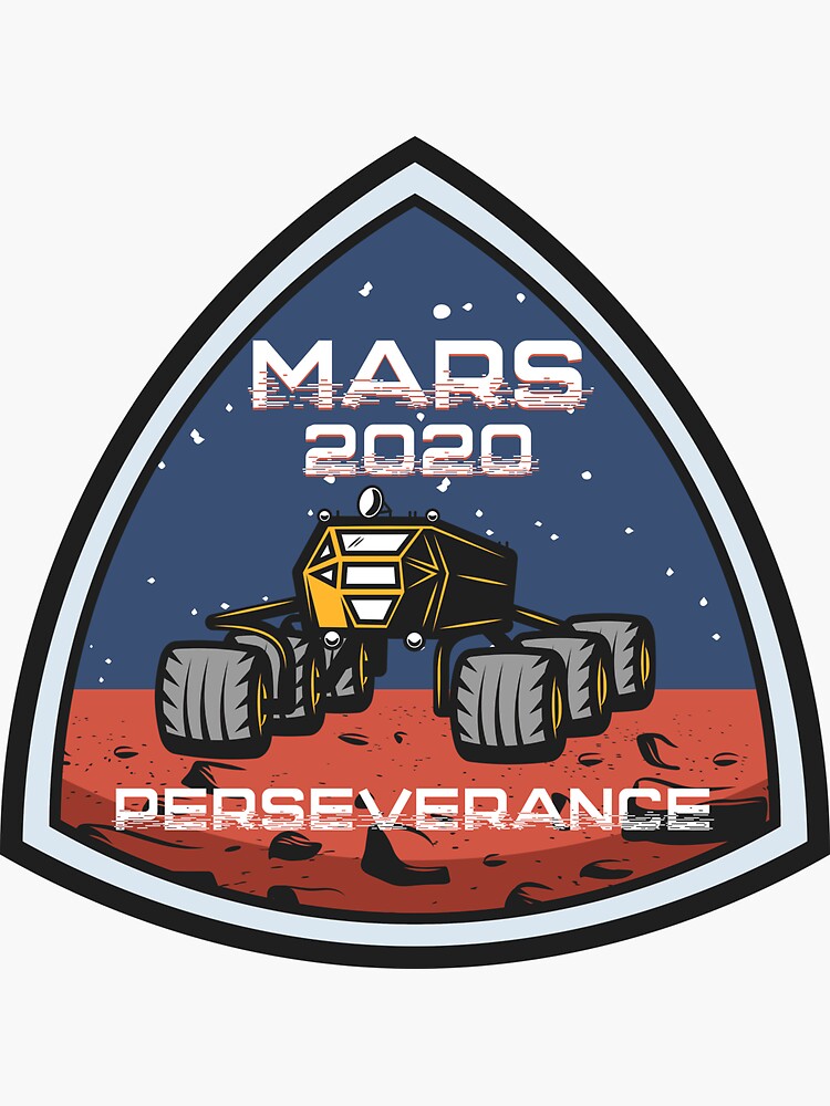 "Mars 2020 Perseverance Rover launch inspired Commemorative" Sticker ...