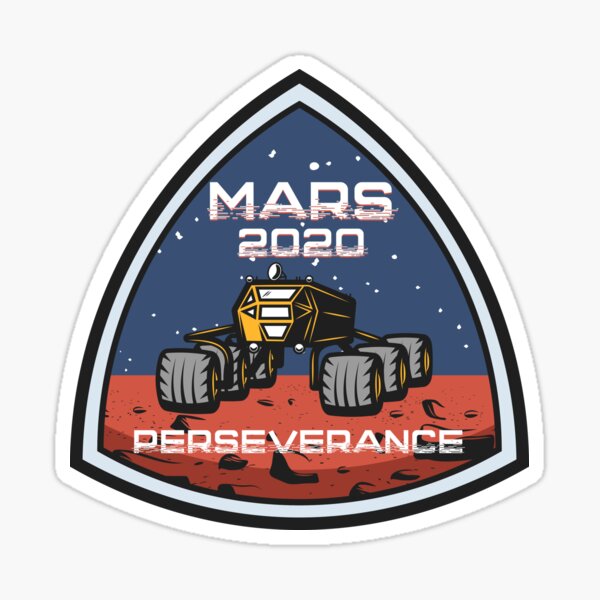 "Mars 2020 Perseverance Rover launch inspired Commemorative" Sticker ...