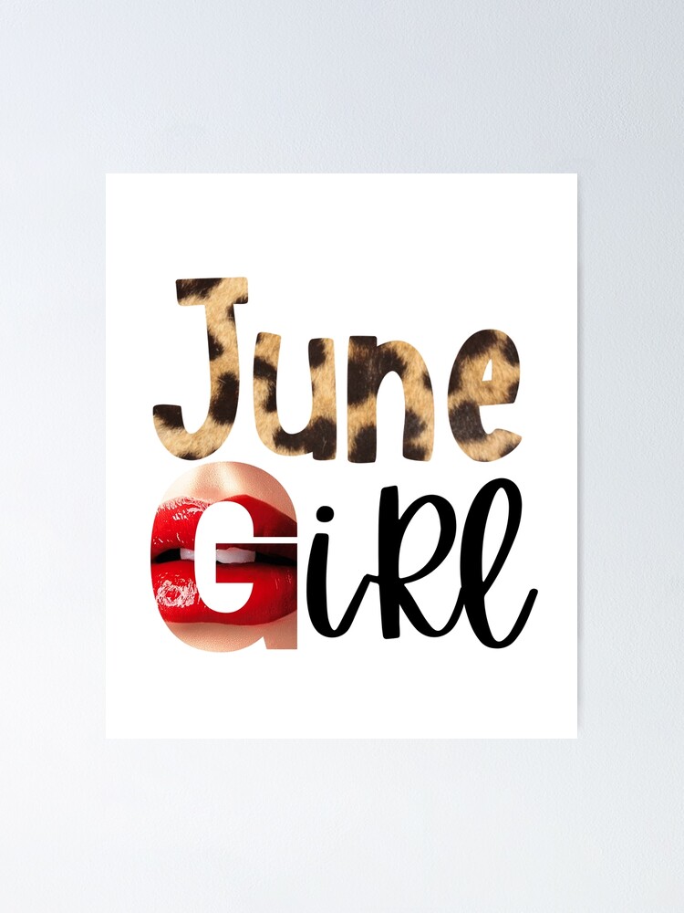 "June Girl Leopard for I" Poster by dalypdesign | Redbubble