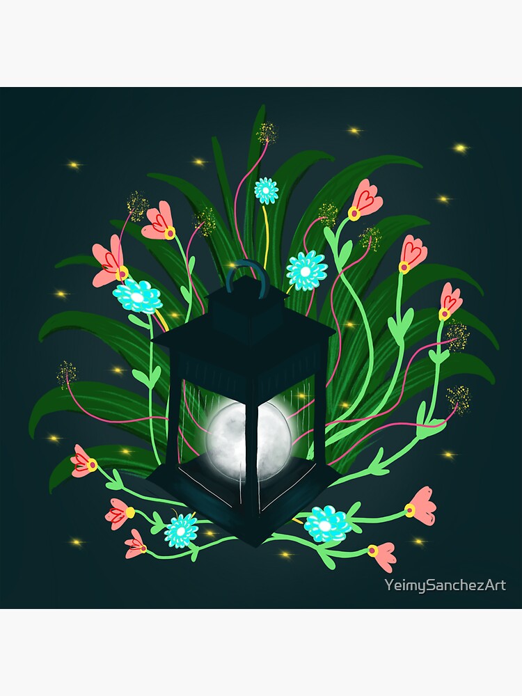 "Night Garden" Sticker for Sale by YeimySanchezArt | Redbubble