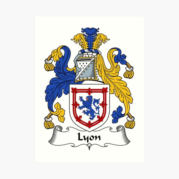 "Lyon Coat of Arms / Lyon Family Crest" Art Print by ScotlandForever ...