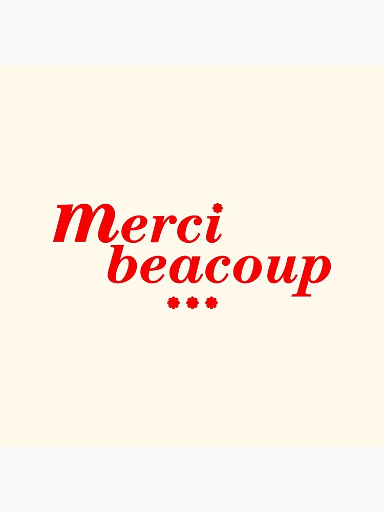"Vintage merci beacoup" Poster for Sale by magasinbonbon | Redbubble