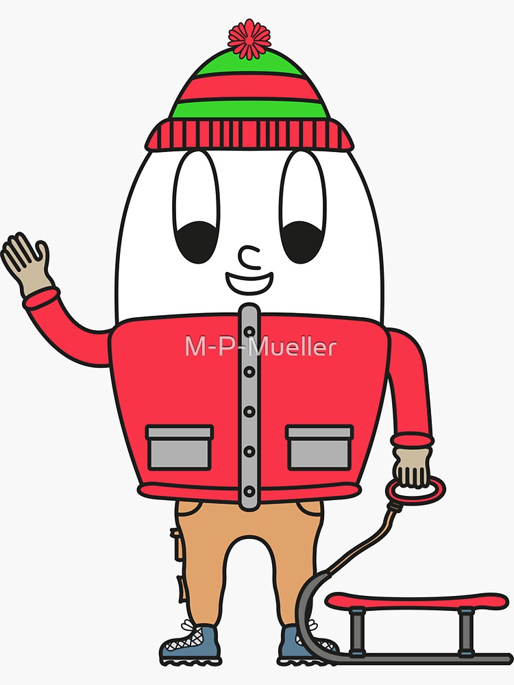 "Sledge-Driver Egg" Sticker by M-P-Mueller | Redbubble