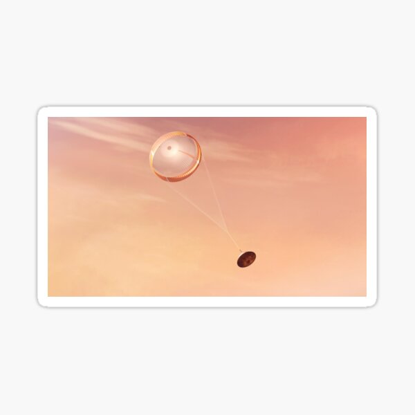 "Perseverance Rover Parachute Deployment" Sticker for Sale by Star ...