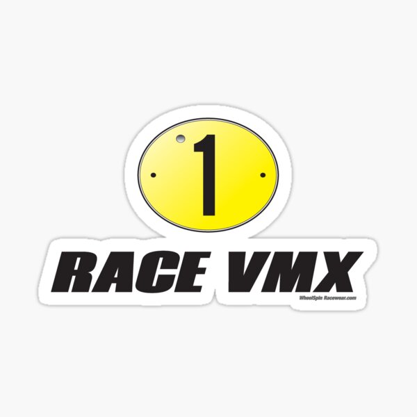 "Race VMX - 70's 500cc Champion's Plate (Yellow)" Sticker for Sale by ...