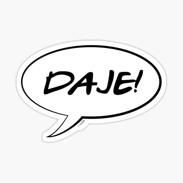 "DAJE! (Comic)" Sticker for Sale by alexira | Redbubble