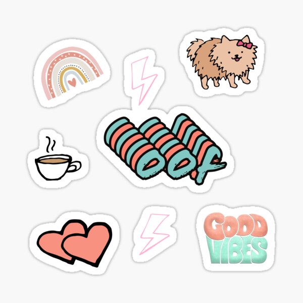 "CUTE AESTHETIC STICKER PACK" Sticker by sanchidora26 | Redbubble