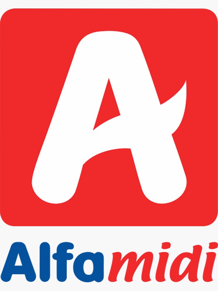 "alfamidi merch" Sticker for Sale by diane-evans | Redbubble