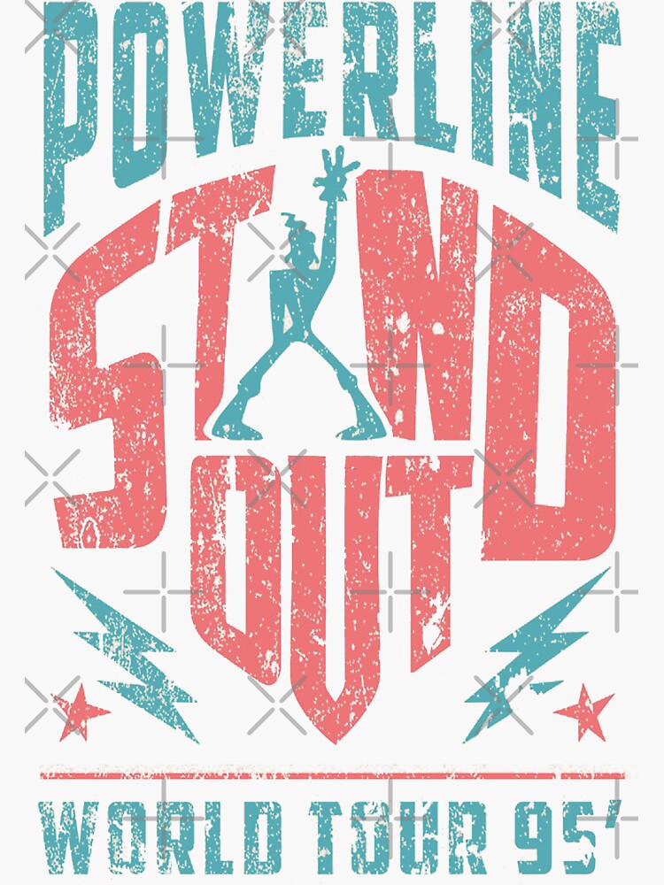 "POWERLINE" Sticker for Sale by helengarcia95 | Redbubble