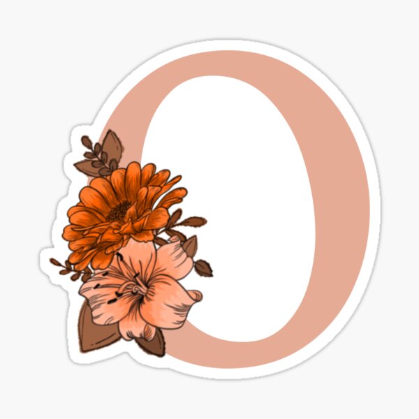"Letter 'O'" Sticker for Sale by chmuskaan | Redbubble