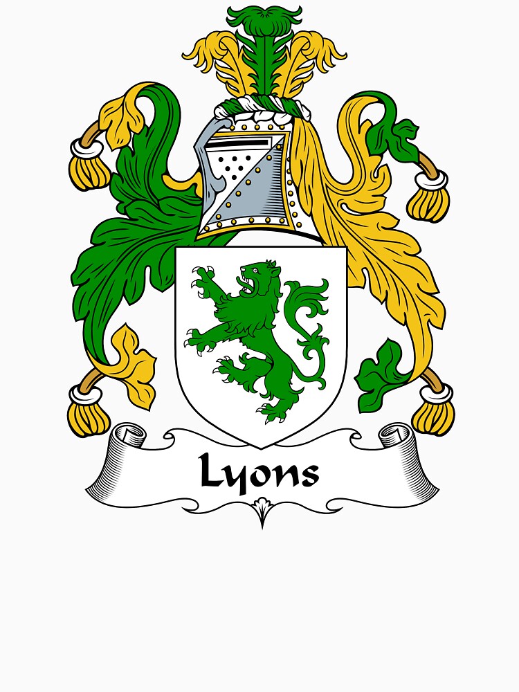 "Lyons Coat of Arms / Lyons Family Crest" T-shirt for Sale by ...
