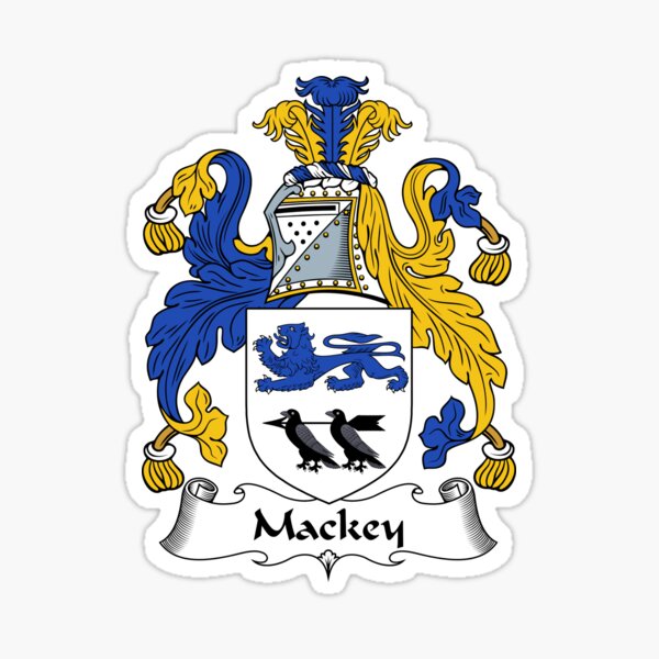 "Mackey Coat of Arms / Mackey Family Crest" Sticker for Sale by ...